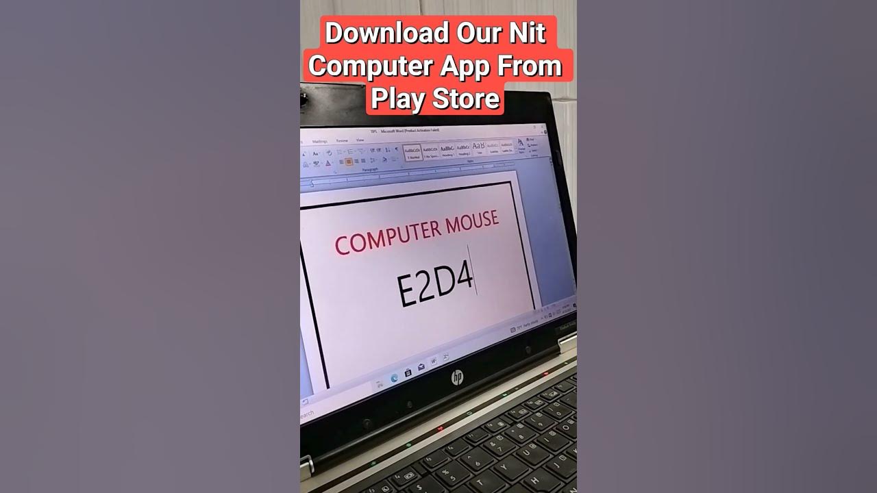 Mouse का Symbol कैसे बनाये। Nitcomputer Nit Computertutorial Computerclass Computercourse