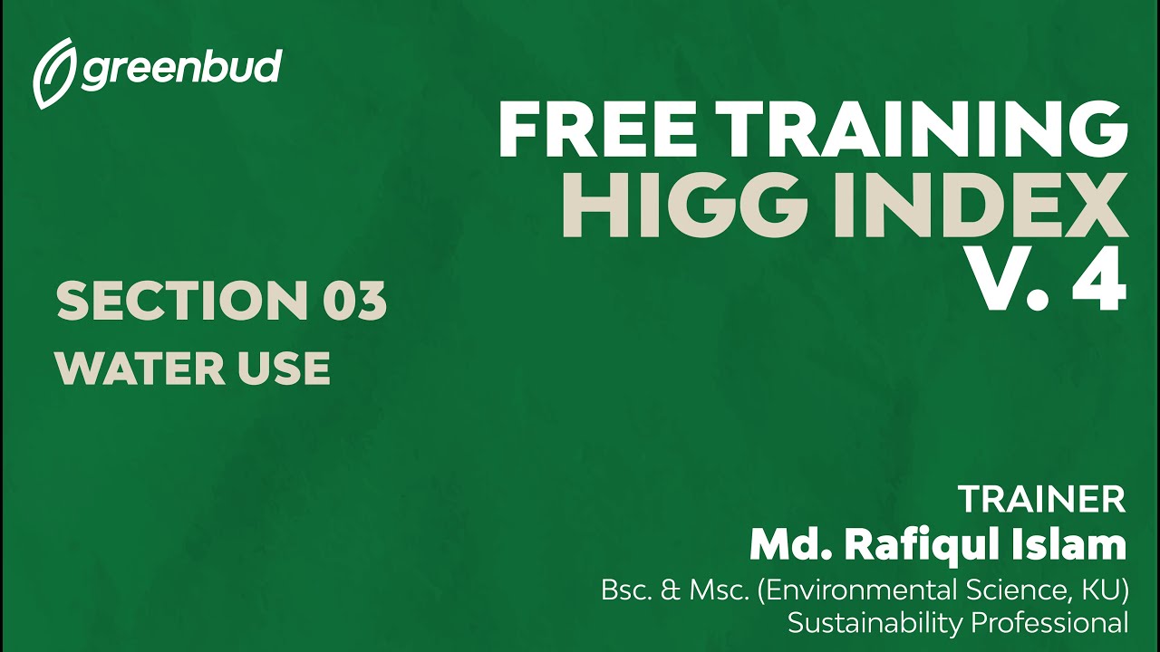 Free Training on HIGG FEM Version 4. | GREENBUD | Section 03 | Water Use - YouTube