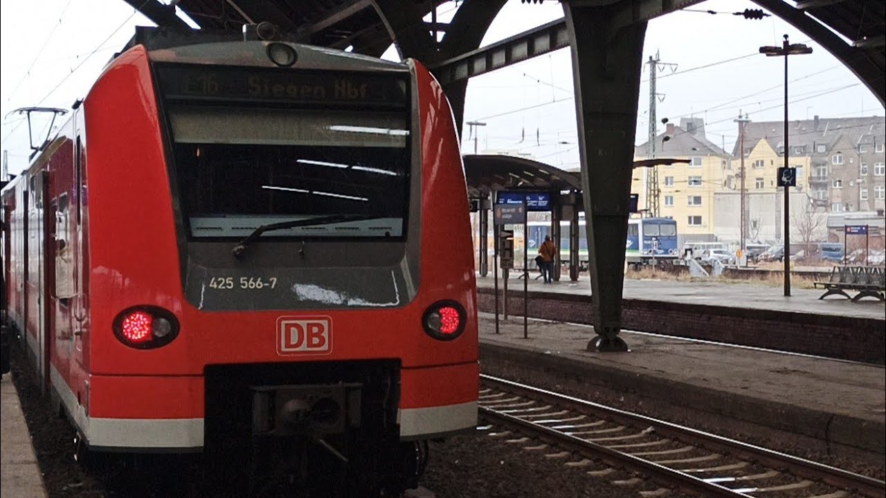 Mit der DB quietschi auf RE16 zur Siegerland, Mitfahrt BR 425 566-7 ...