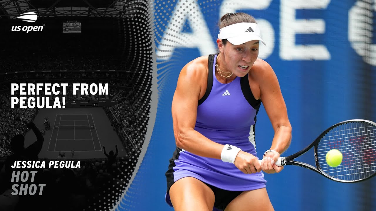 Jessica Pegula Hit Beautiful Down-The-Line Backhand! | 2024 US Open ...