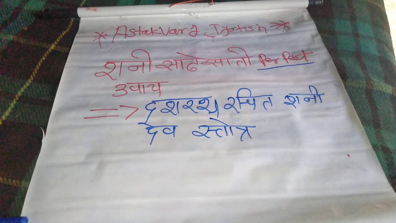 Sadesati nivaran hetu dashrat rachit Shani Dev stotra gayan by Suhas ...