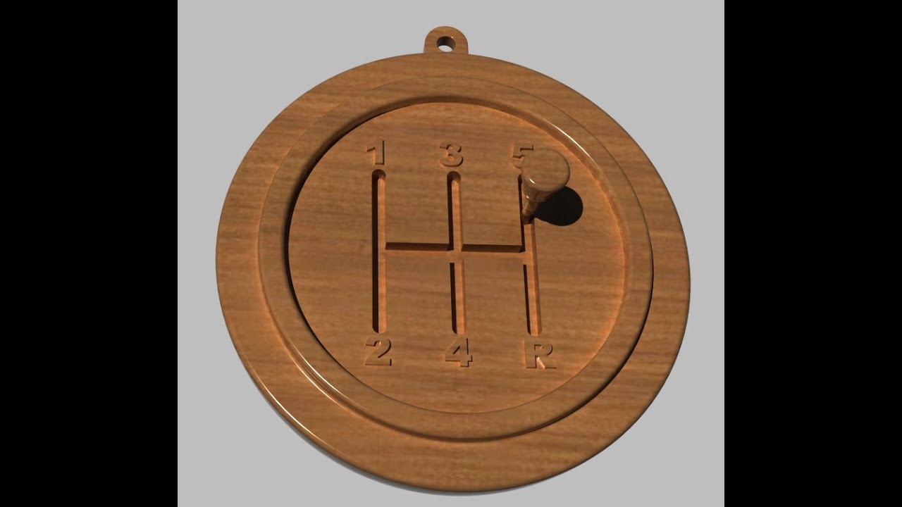 How to create a manual car stick shift keychain in design spark ...