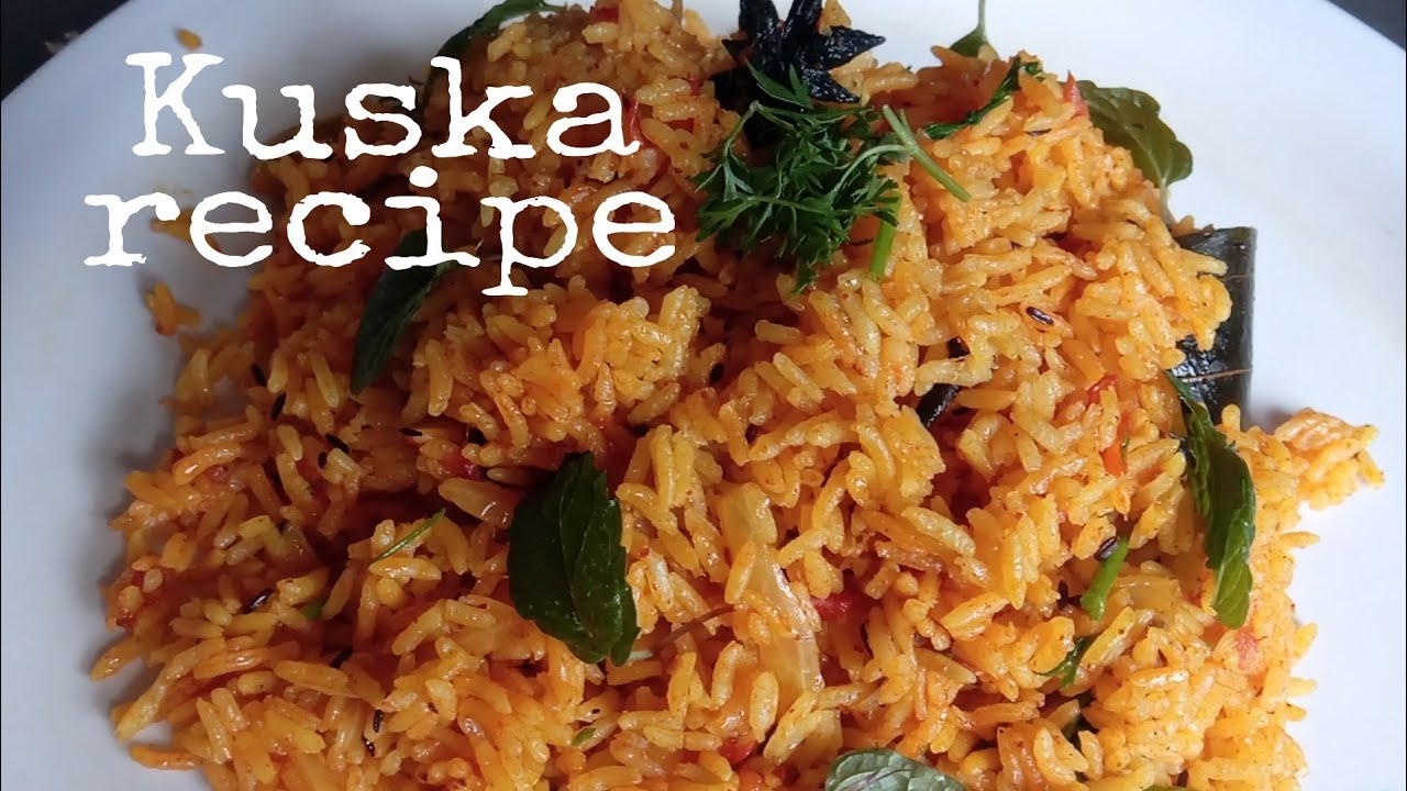 Lockdown simple recipe//kuska recioe//kuska rice//plain biriyani - YouTube