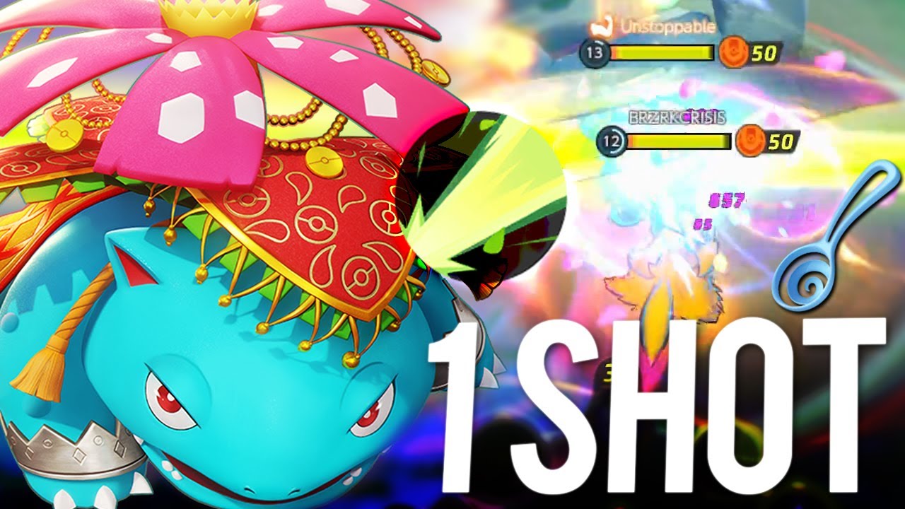 SOLARBEAM VENUSAUR WITH THE NEW ITEM IS INSANE ! SLICK SPOON + BEAM = 1 ...