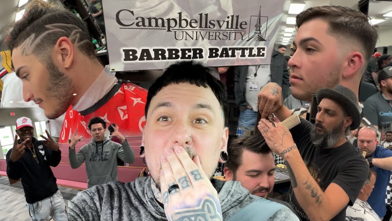 I JUDGED A BARBER BATTLE!!! Campbellsville University Student Barber ...