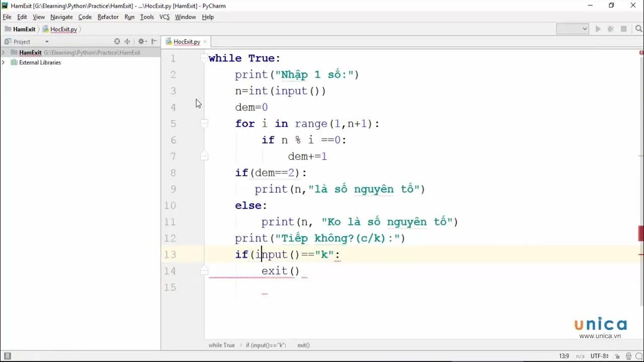 042 Hàm Exit trong Python - YouTube