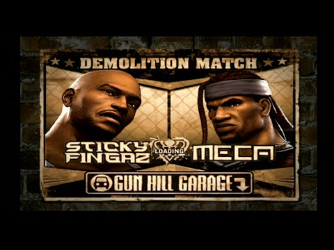 Def Jam Fight for NY - Sticky Fingaz vs Meca at Gun Hill Garage - YouTube
