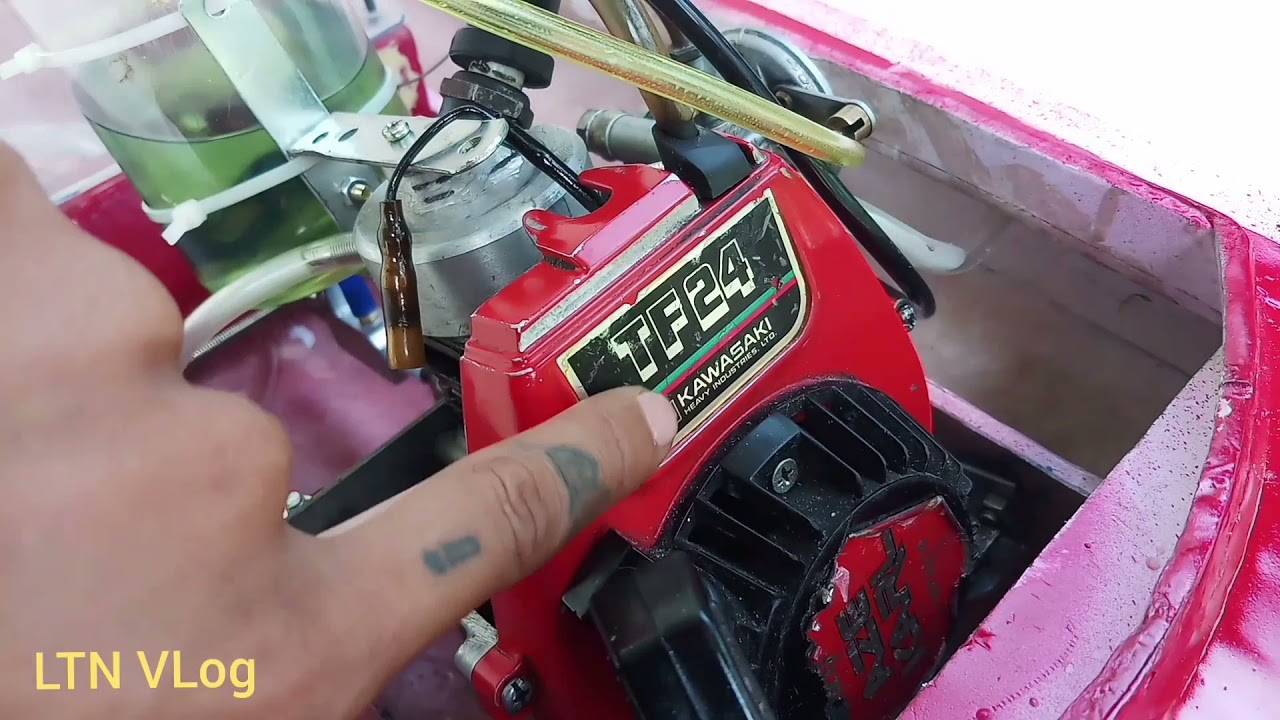 tự chế cano RC tàu điều khiển chạy máy cắt cỏ giá rẻ - YouTube