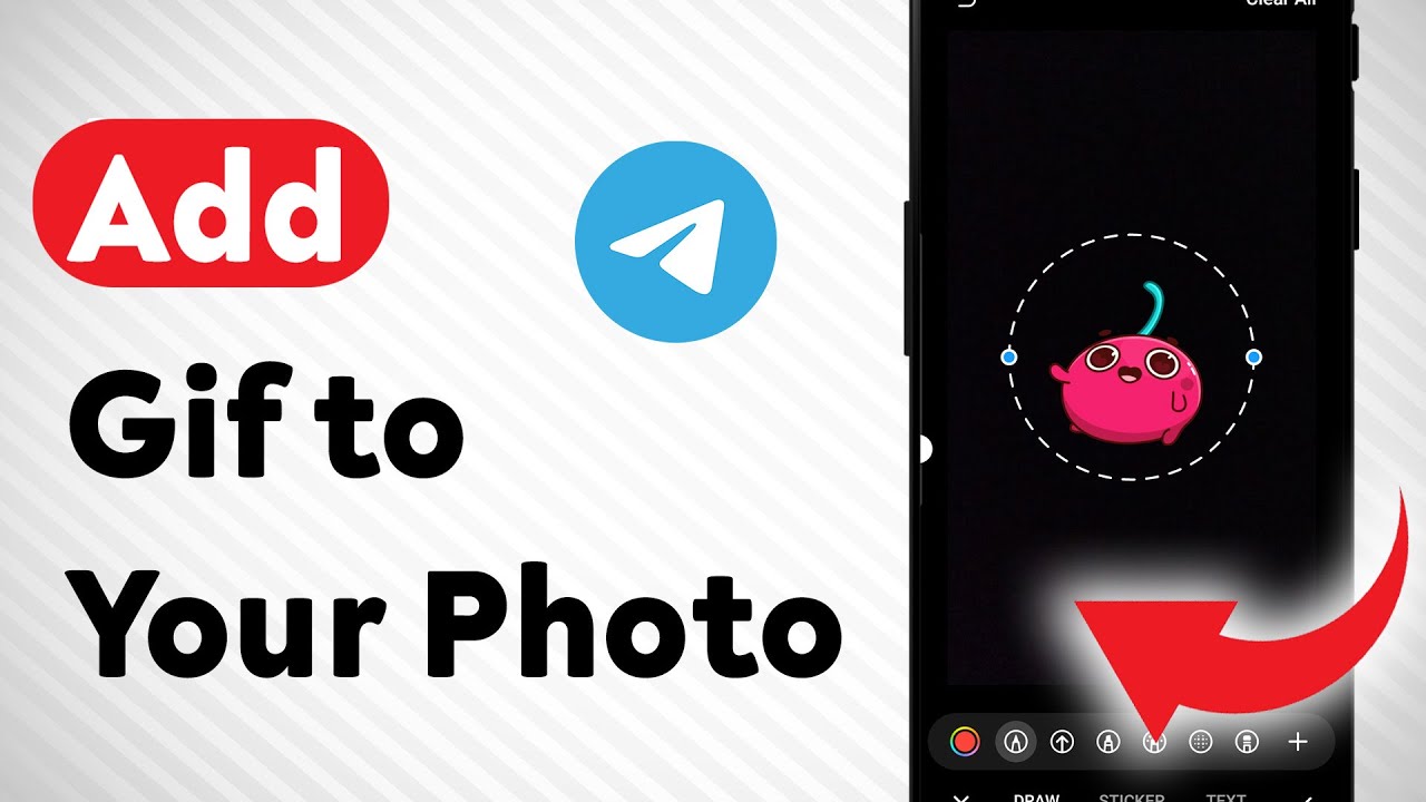 How to Add Gif to your Photo On Telegram (Updated) - YouTube