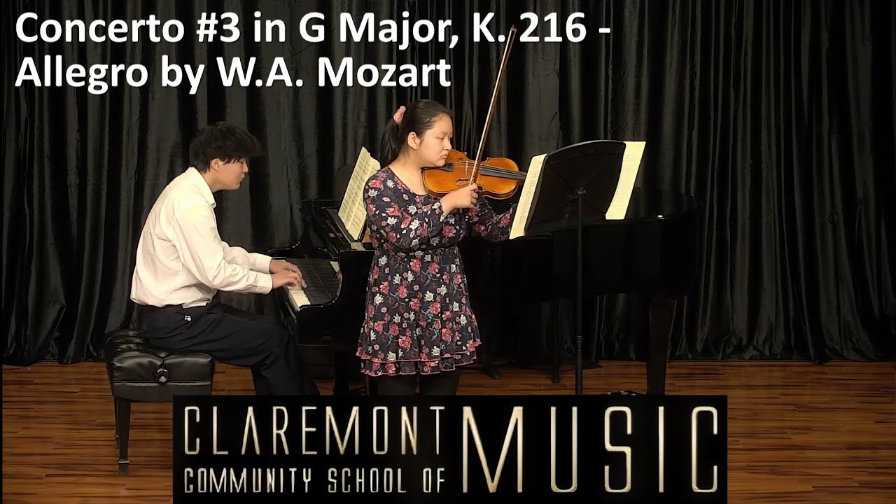 Concerto #3 in G Major, K. 216 - Allegro by W.A. Mozart - YouTube
