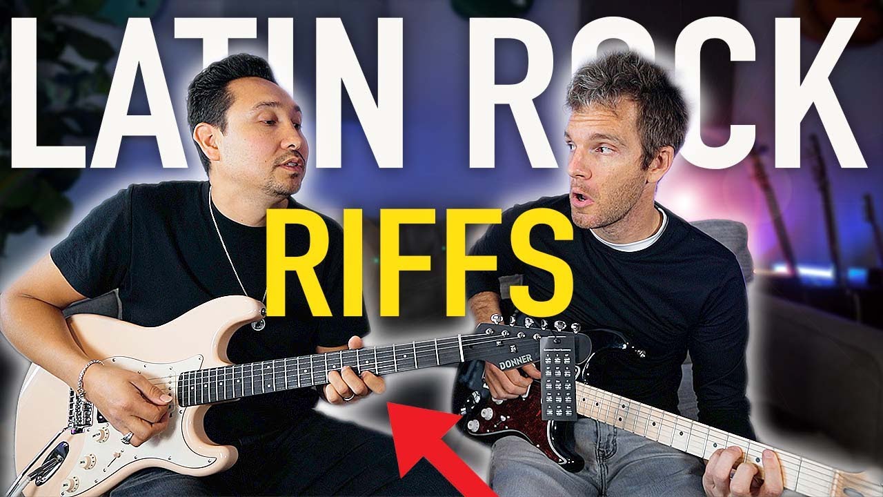 Playing Latin Rock Riffs for American Guitarist Sean Daniel - YouTube