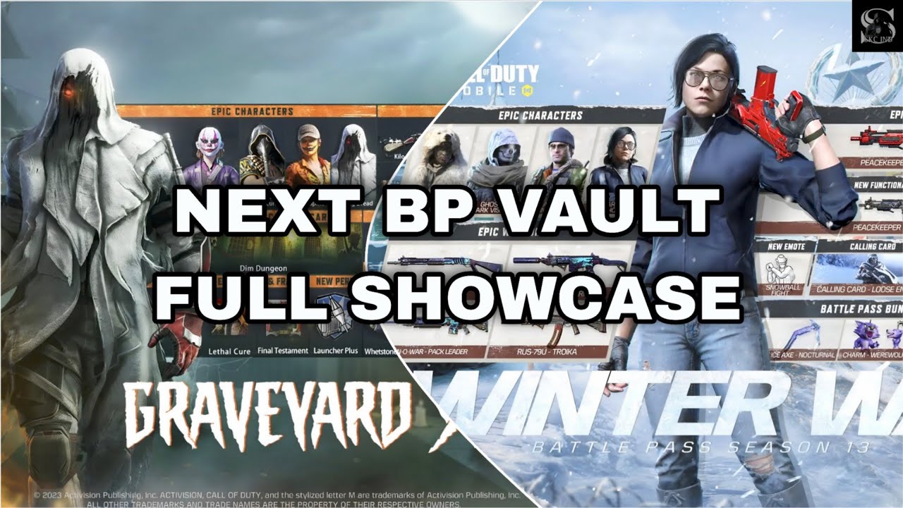 Codm Next Season 9 BP Vault Showcase | Graveyard Shift Battle Pass ...
