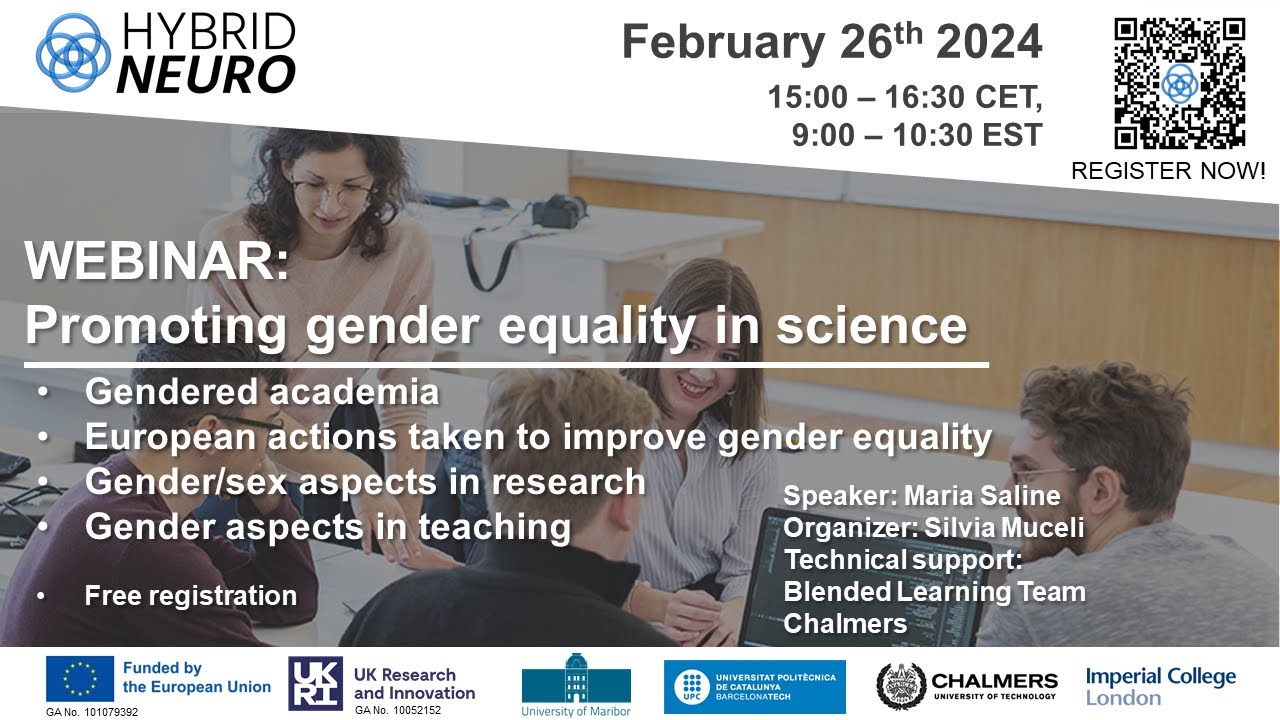 Webinar 2: Promoting gender equality in science - YouTube