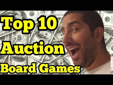 Top 10 Auction/Bidding Board Games - YouTube