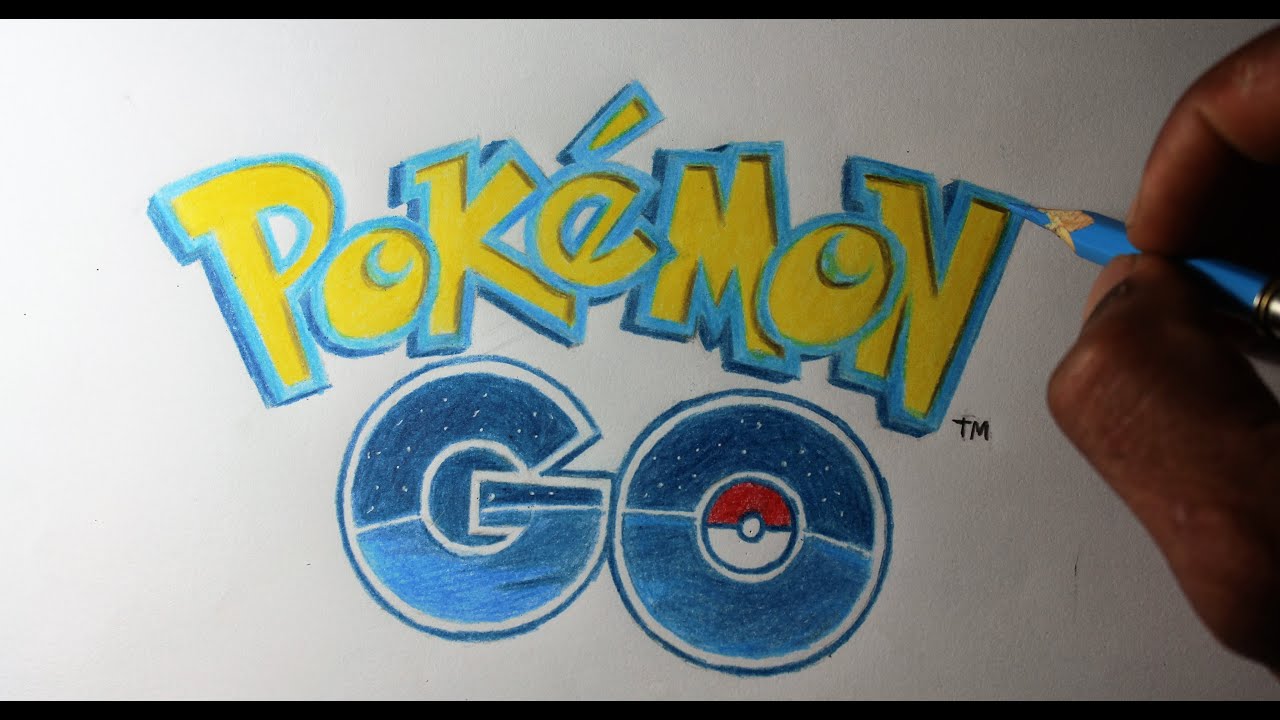 Como desenhar o logotipo do Pokémon GO - Atevaldo Novais - YouTube