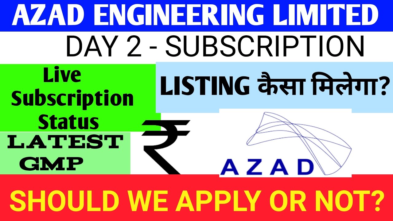 Azad Engineering Ipo 🔴Azad Engineering Ipo Review 🔴Azad Engineering Ipo ...