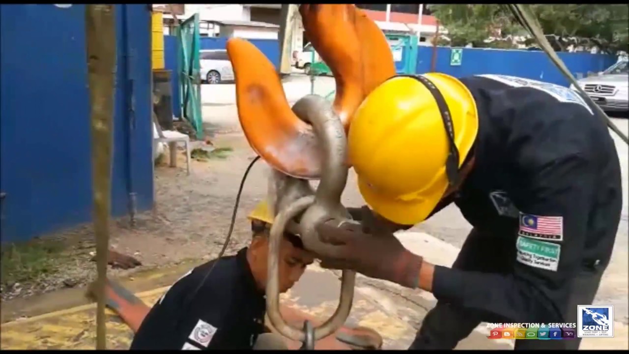 Zone Inspection Services Video: Bracket Holder Proof Load Test 7500 KGS ...