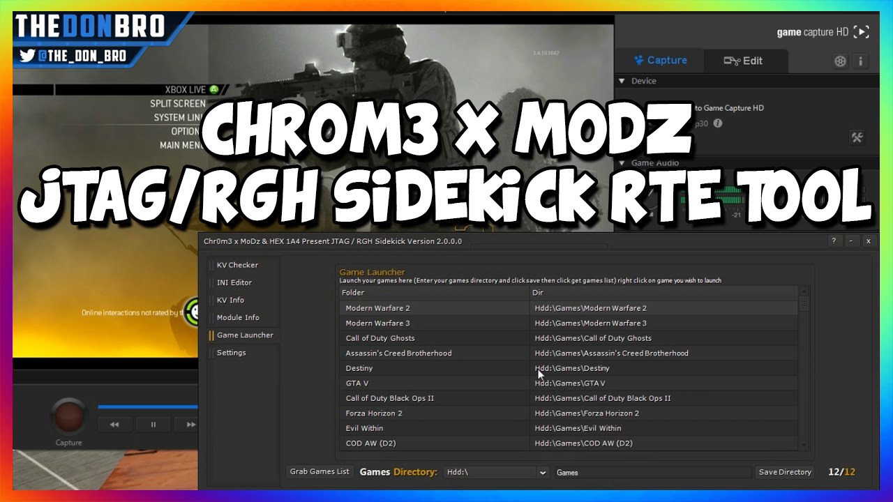 Chr0m3 x MoDz - JTAG/RGH SIDEKICK - ALTERNATIVE TO SDK NEIGHBOURHOOD ...