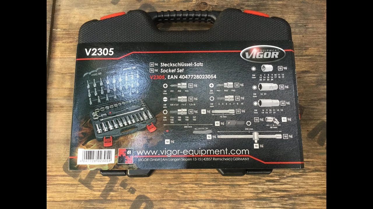 BỘ DỤNG CỤ VIGOR V2305 | VIGOR TOOLS SET V2305 | 3/8" | 61 chi tiết ...