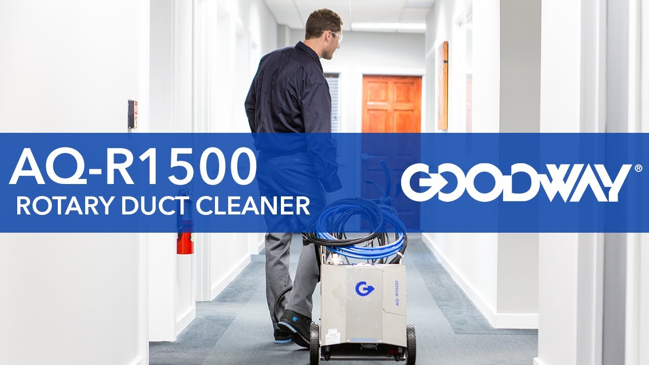Duct Cleaning System - Goodway AQ-R1500 Rotary Duct Cleaner - YouTube