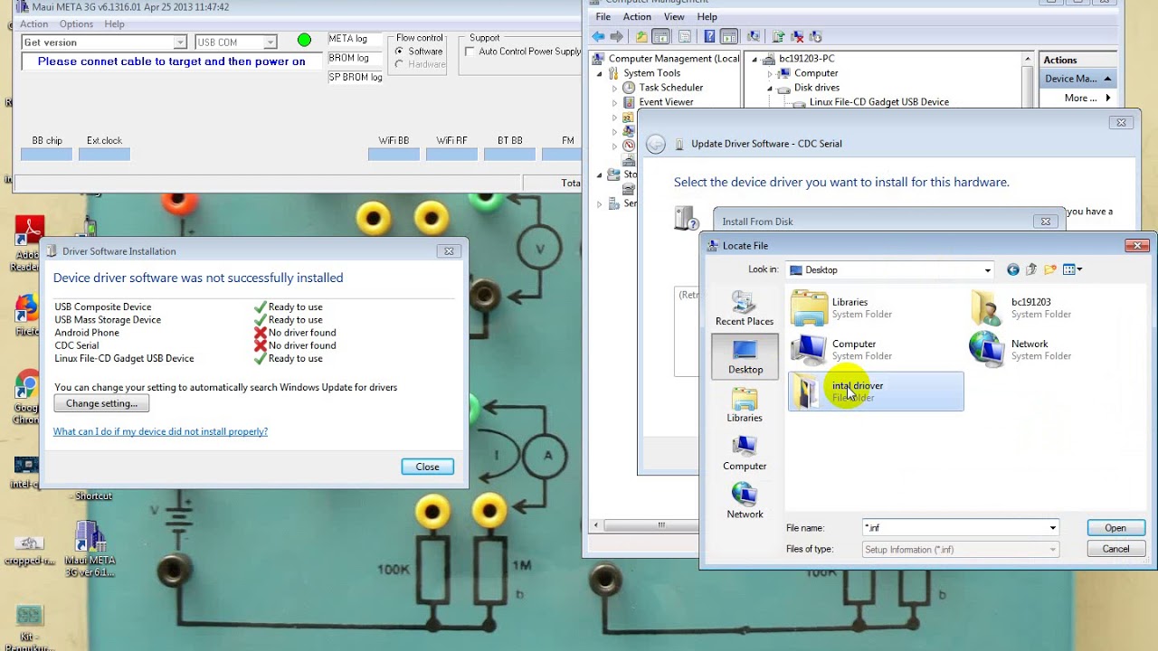 cara instal driver cdc mediatek - YouTube