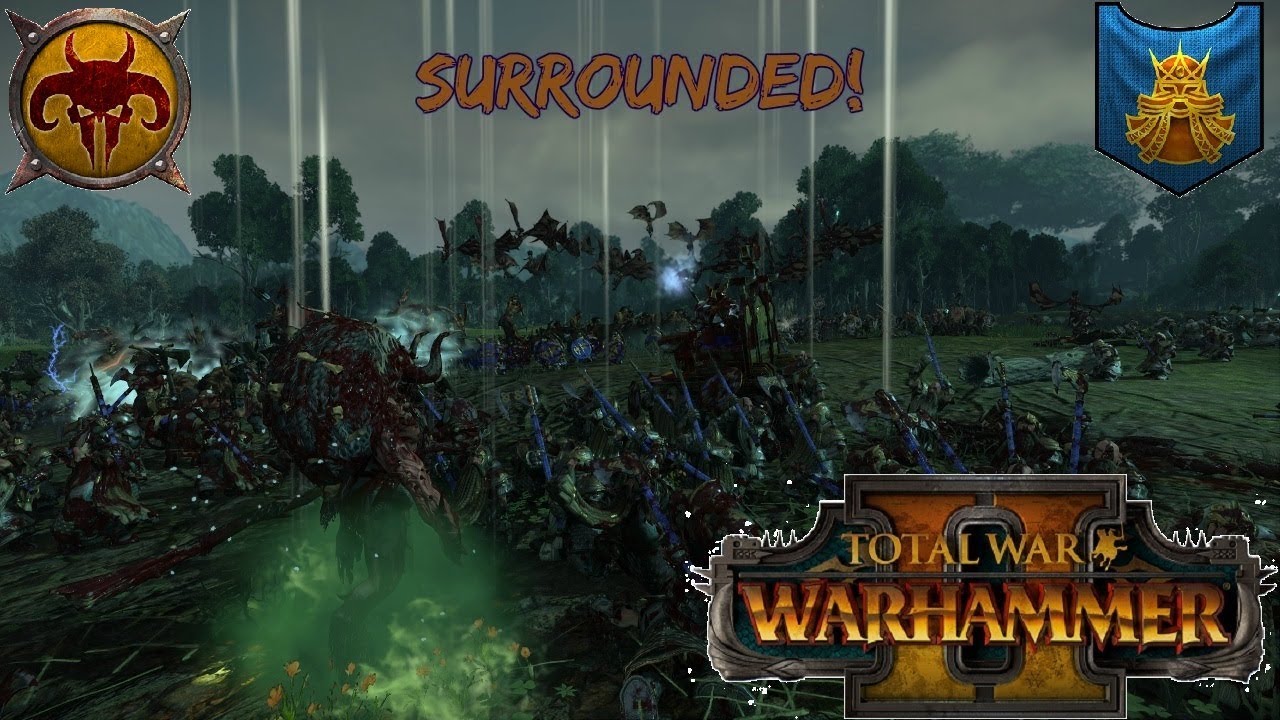 Surrounded! | Multiplayer Battle #42 | Total War Warhammer 2 - YouTube