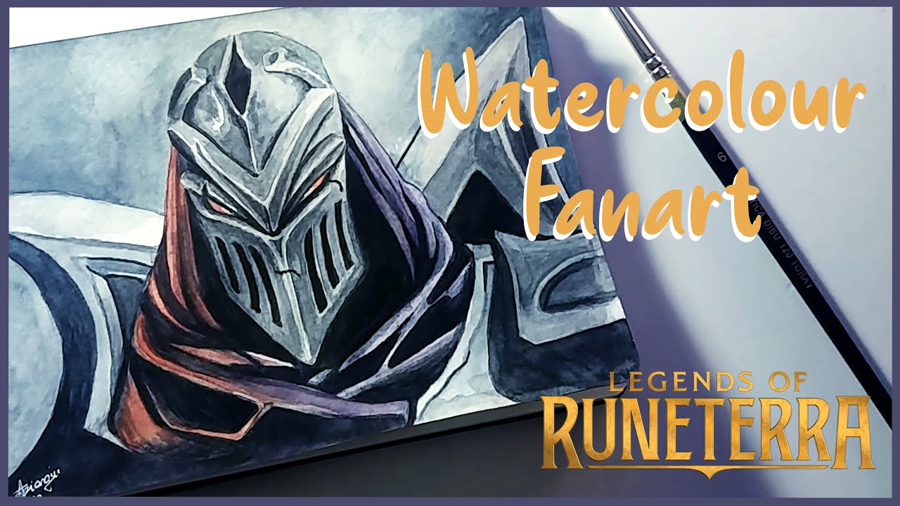 Painting ZED from the Official Launch Video | LEGENDS OF RUNETERA ...