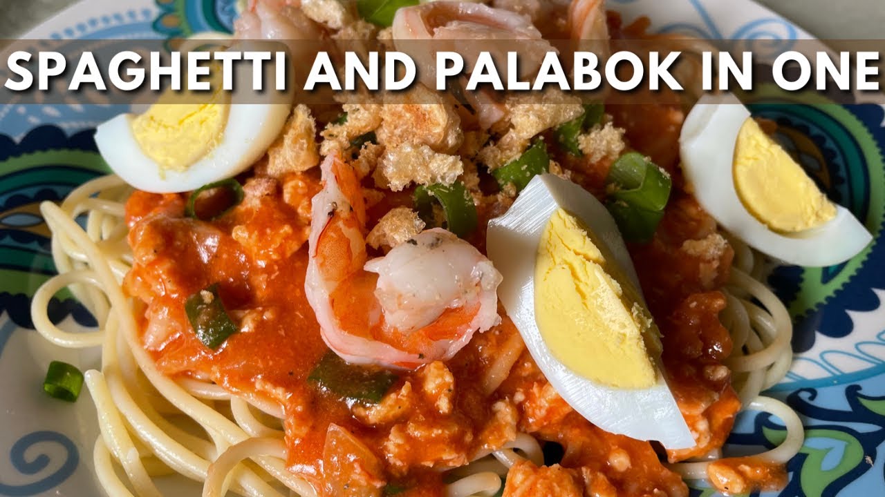 SPABOK recipe | Spaghetti and Palabok in One Dish - YouTube