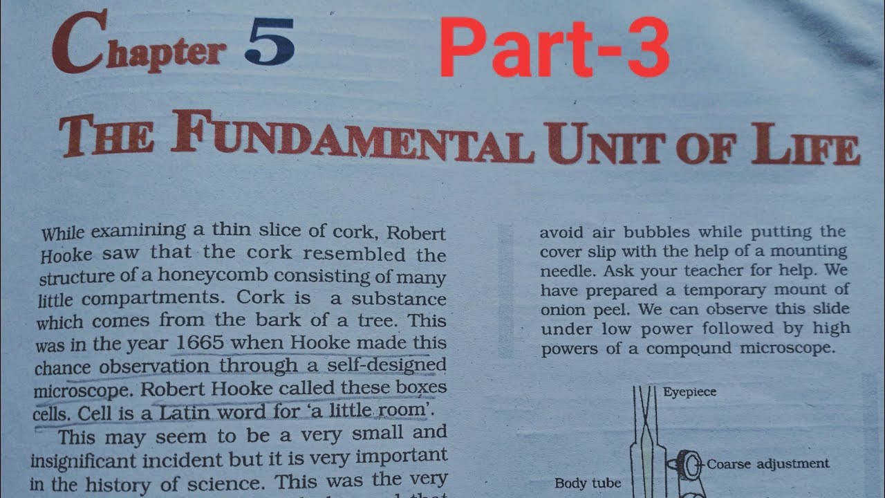 #9th Class NCERT Science Chapter 5 Cell Part-3# #Class 9th NCERT ...