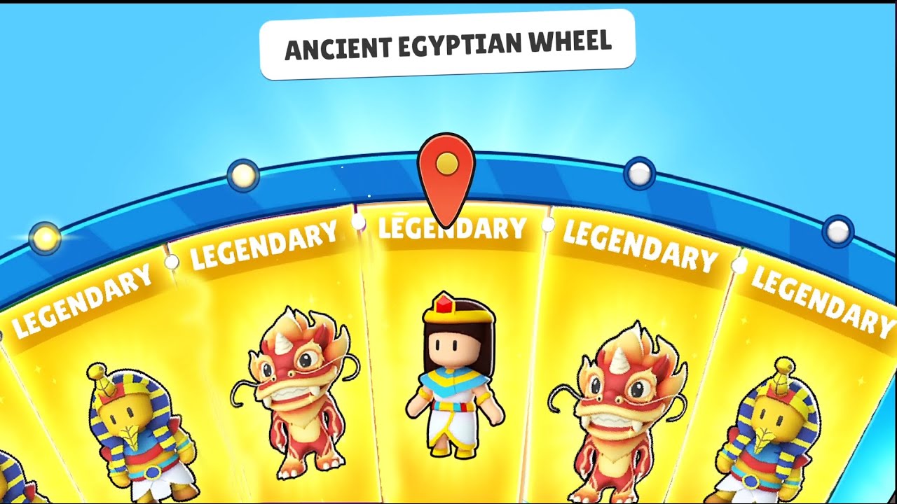 Stumble Guys New Ancient Egyptian Spin Wheel 😱😱 Stumble Guys New Spin ...