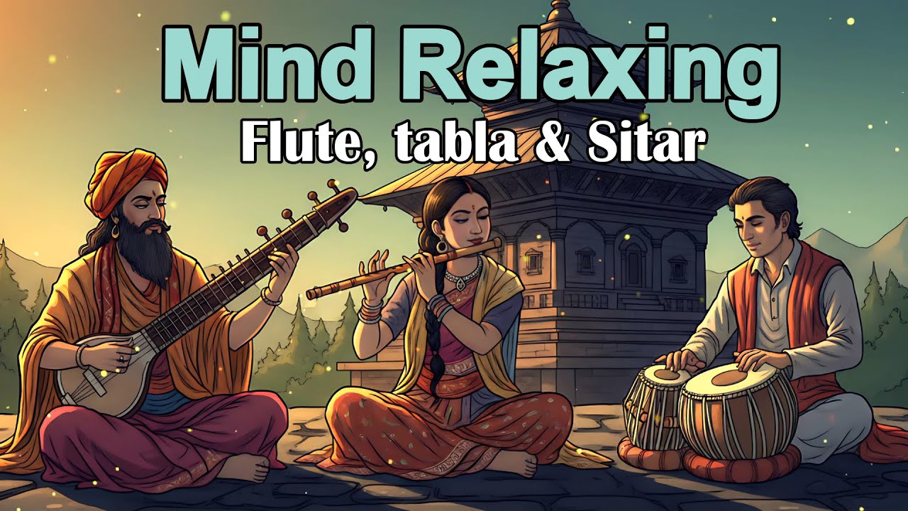 Mind Relaxing Flute Tabla and Sitar Compilation | Hindustani ...