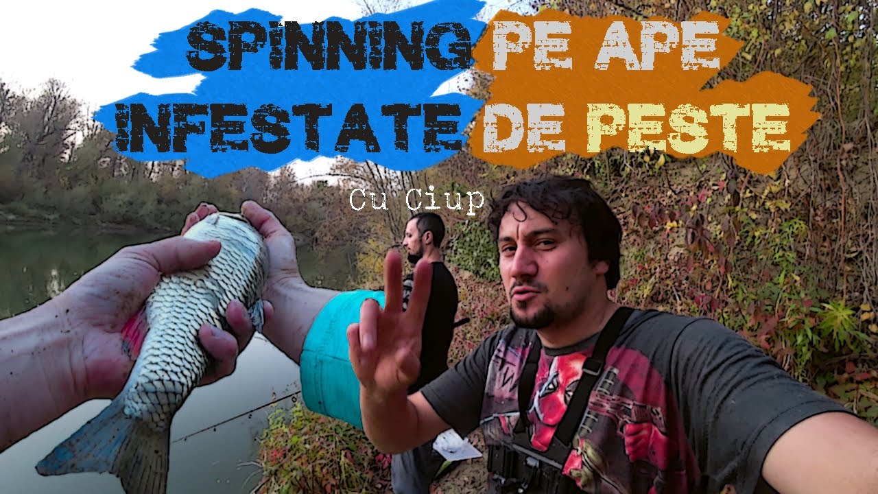 Spinning pe ape pline de pești... mulți dar foarte capricioși - YouTube