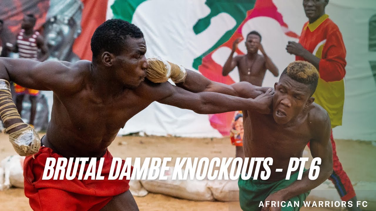 Brutal Dambe Boxing Knockouts PT 6 | African Warriors FC Dambe - YouTube