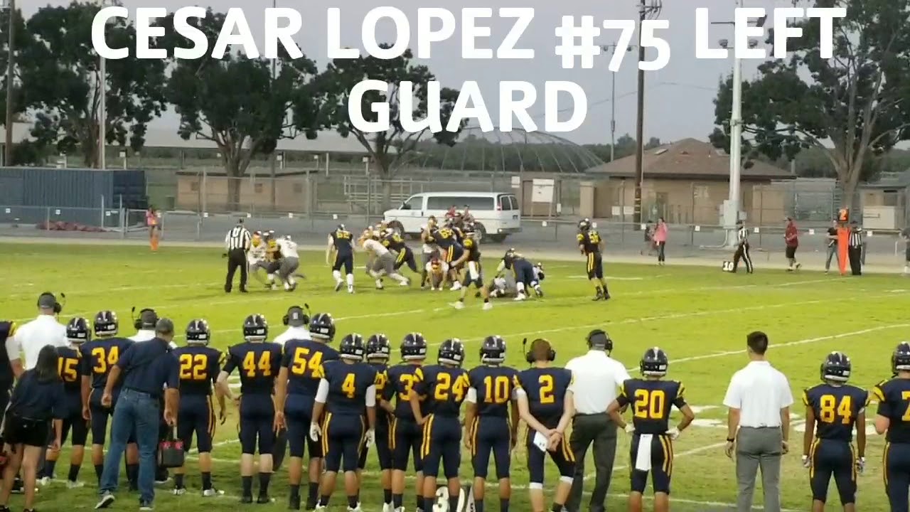 Cesar Lopez #75 Left Guard C/O 2020 6'1" 285 - YouTube