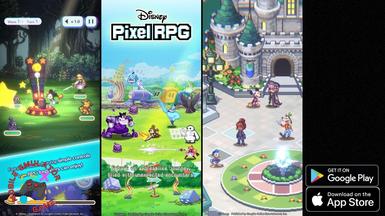Disney Pixel RPG Gameplay Android APK iOS - YouTube
