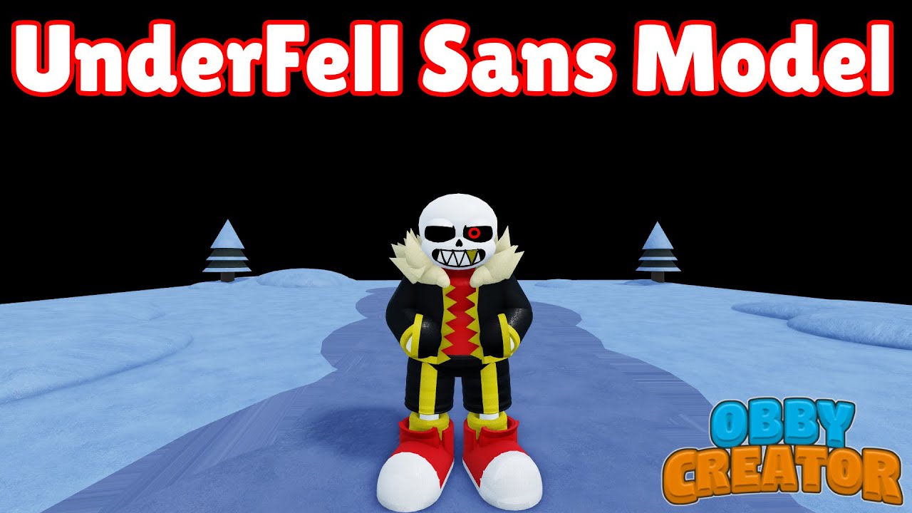 Making Underfell Sans in Obby Creator - YouTube