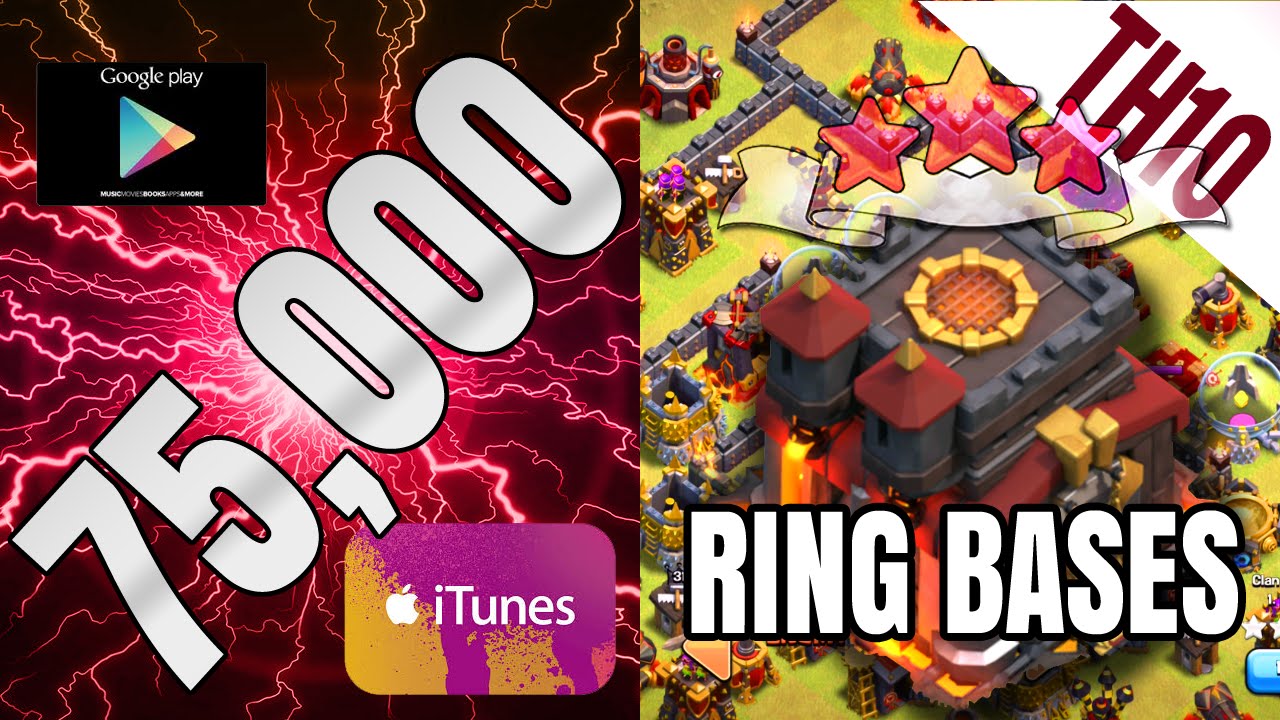 DESTROYING TH10 RING BASES | 75,000 Subscribers! | Giveaway - YouTube