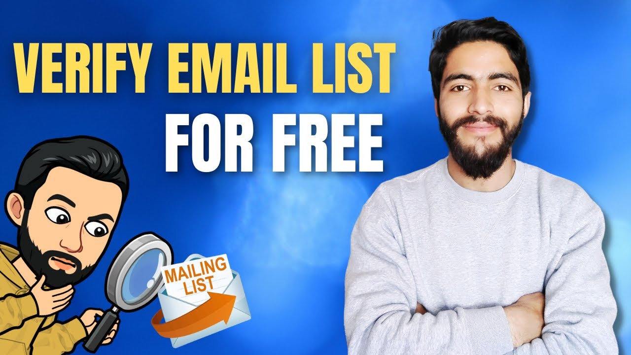 How to Verify your Email List For Free | Email Verification - YouTube