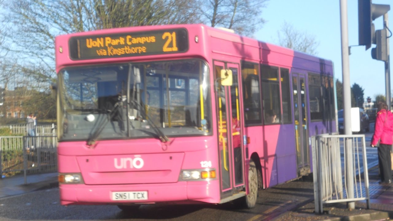 Uno Dennis Dart SLF (Plaxton Pointer 2) DP124 SN51 TCX on route 21 to ...