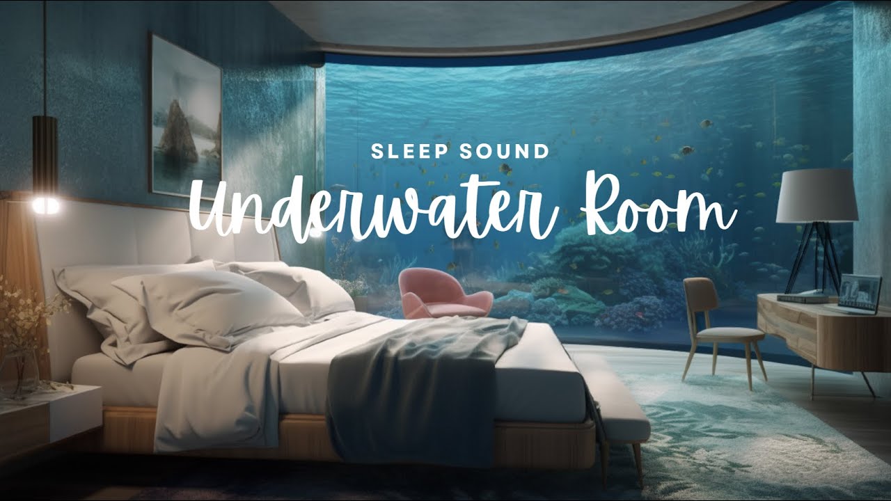 Soothing Underwater Ambiance 4K | Cozy Room for Relaxation and Sleep ...
