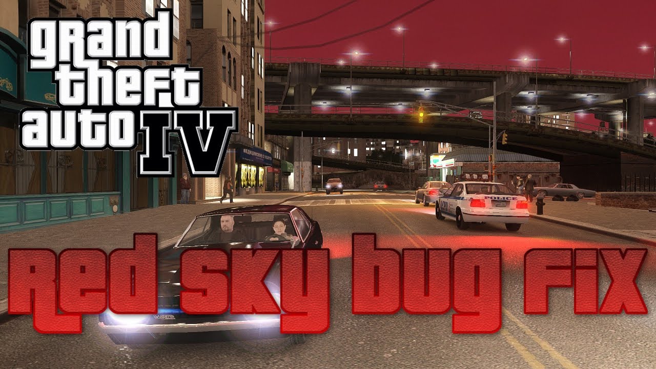 How to fix red sky bug in GTA IV/Jak naprawić błąd czerwonego nieba w ...