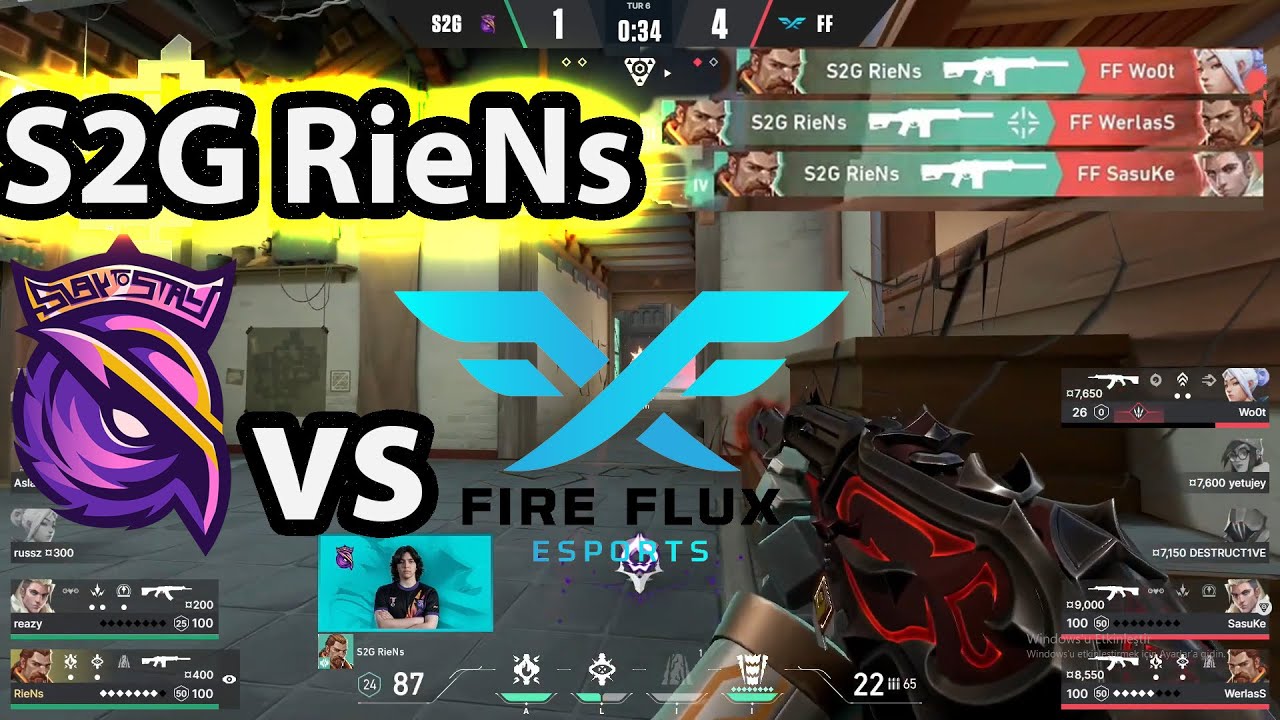 S2G vs FF VALORANT BİRLİK LİGİ / S2G RieNs BU NASIL BİR KESKİN AİM ...