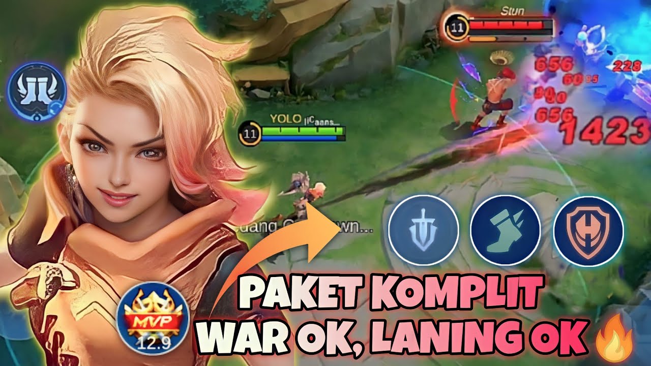 Marksman Paket Komplit, Ixia Pakai Emblem ini, Auto MVP | Ixia Best ...