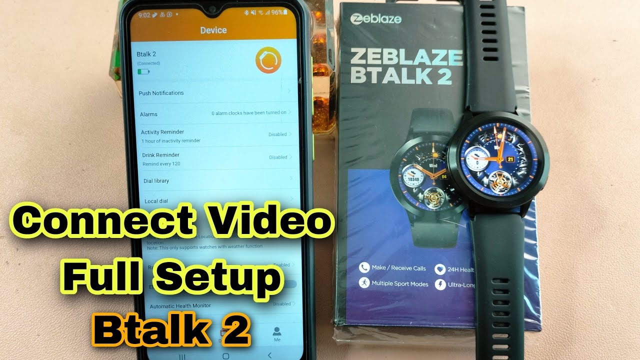 How To Connect Zeblaze BTALK 2 Smartwatch With Android Phone Full Setup ...