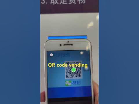 QR code vending machine - YouTube