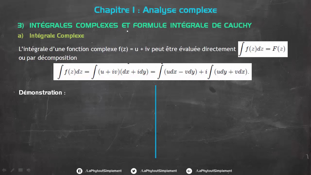Analyse Complexe -6- Intégrale Complexe - YouTube