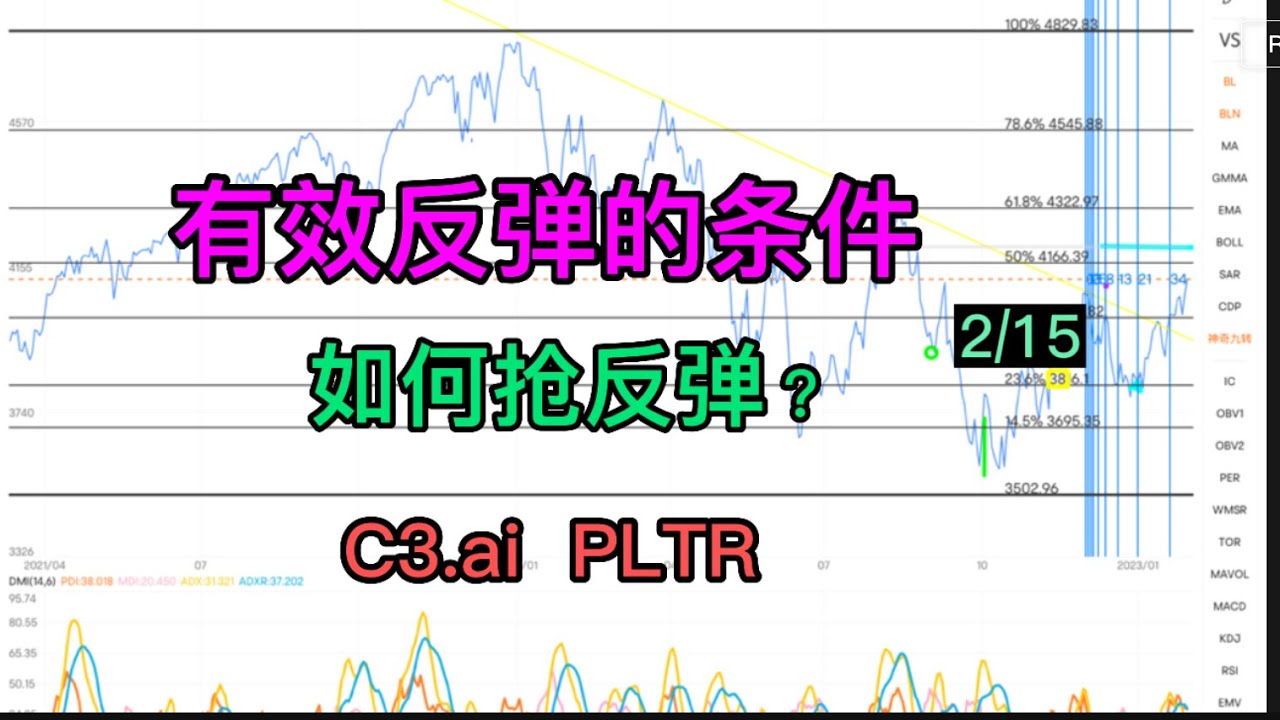 有效反弹的条件 如何抢反弹？ / c3.ai PLTR / 2/15 |Ep. 148 2月15日 - YouTube