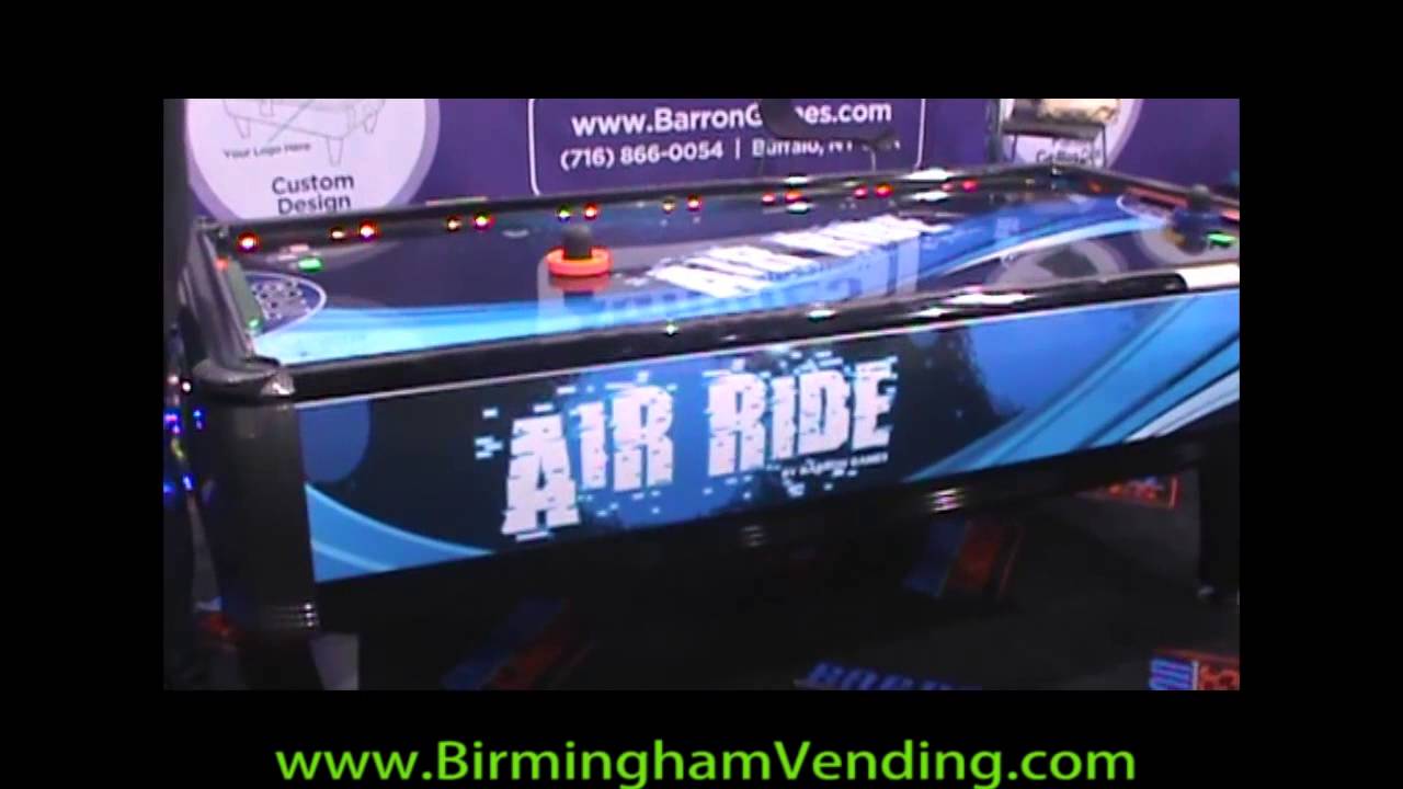 Barron Games Air Ride 2 Player Air Hockey by Birmingham Vending - YouTube