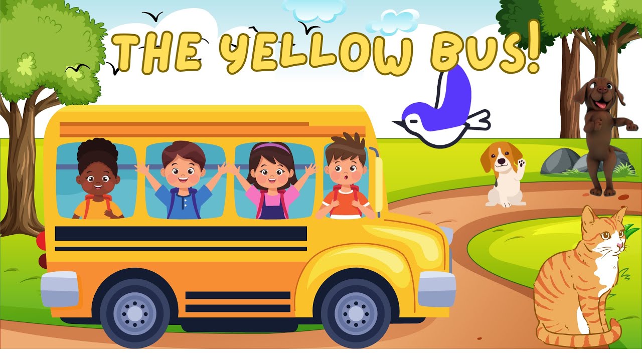 Magical Yellow Bus Adventure | Wheels on the Bus Go Round and Round 🚌 ...