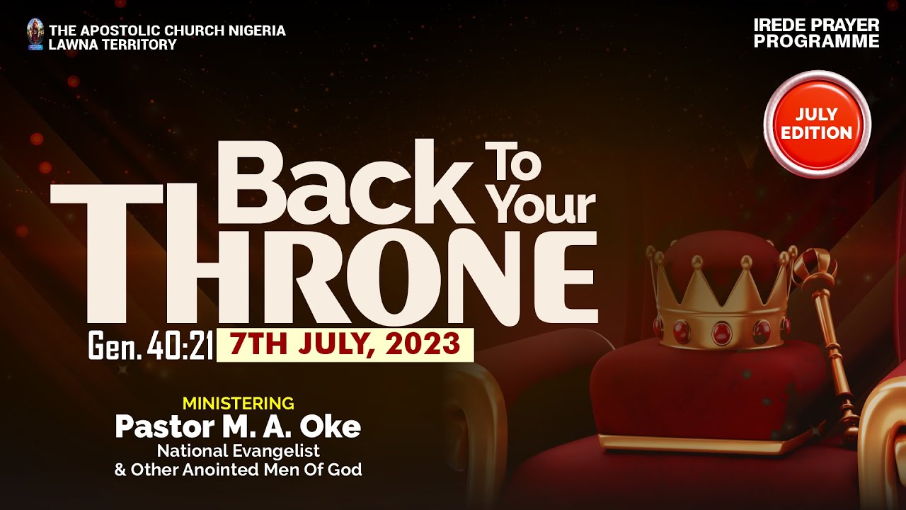 IREDE PRAYER PROGRAMME | July, 2023 Edition | July 07, 2023 - YouTube